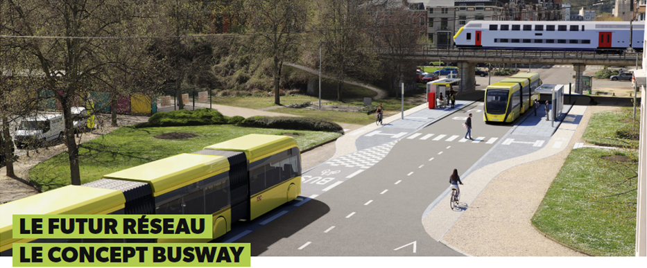 Le BUSWAY à Ans, nouveau bus à haut niveau de service